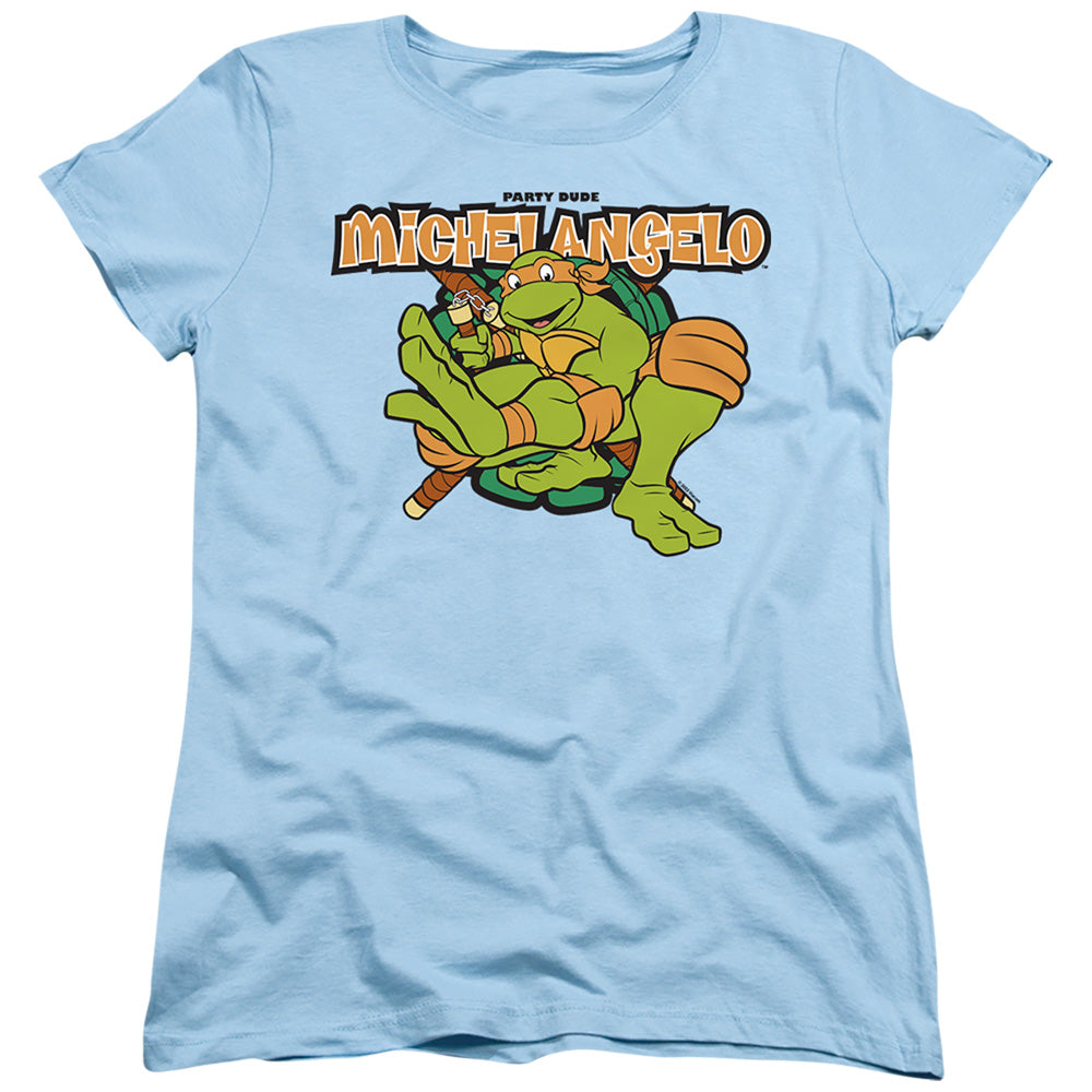 Teenage Mutant Ninja Turtles Party Dude Michelangelo Women's T-Shirt ...