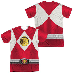 Power Rangers Red Ranger Emblem Sublimation T-Shirt – Rocker Merch