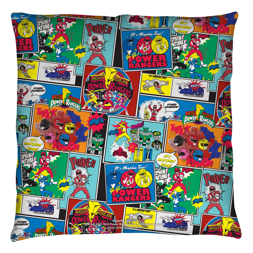Power Rangers Pattern Throw Pillow – Rocker Merch