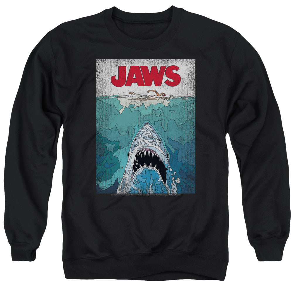 Jaws Lined Poster Sweatshirt – Rocker Merch
