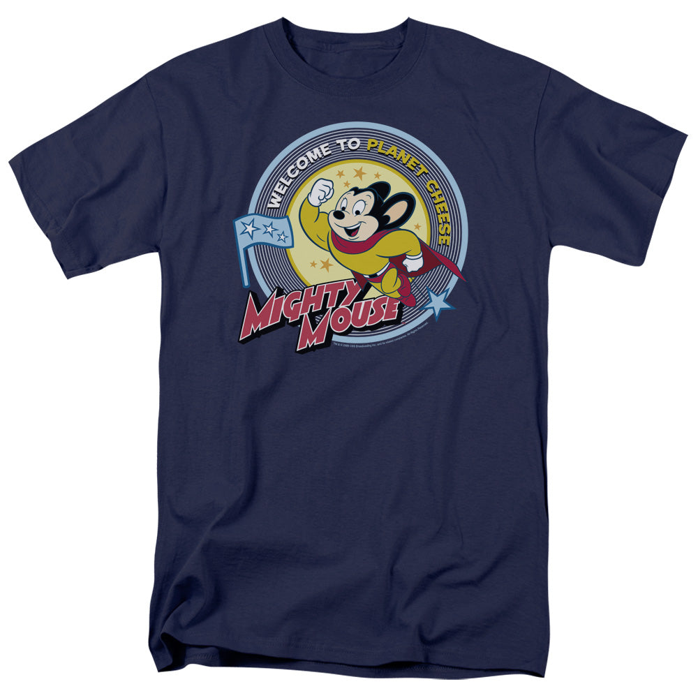 Mighty Mouse Planet Cheese T-Shirt – Rocker Merch